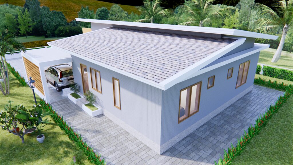 Modern House Design 12x14 Meter 40x46 Feet - Small House Design Plan