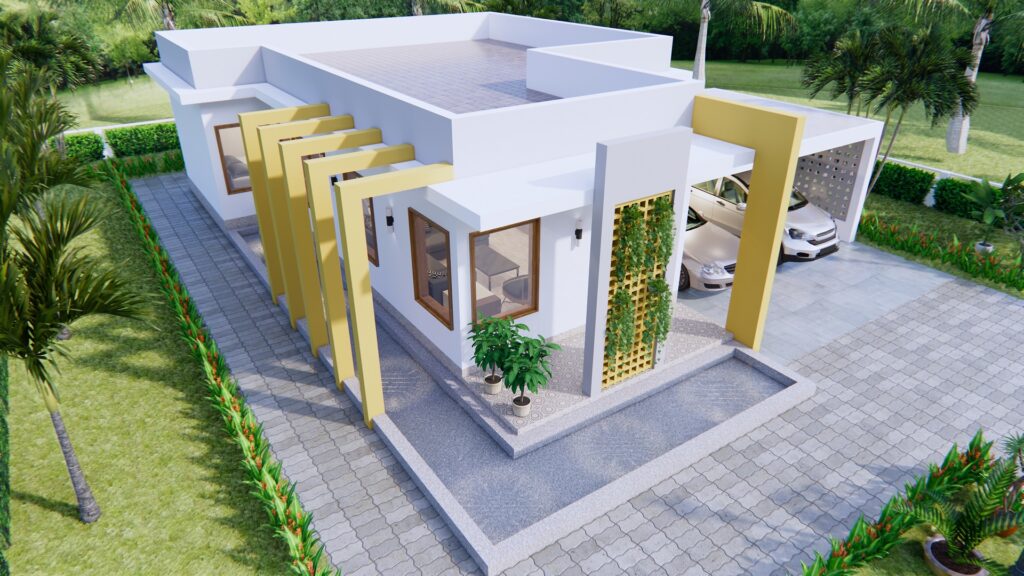 New House Design 12x14 Meter 40x46 Feet - Small House Design Plan
