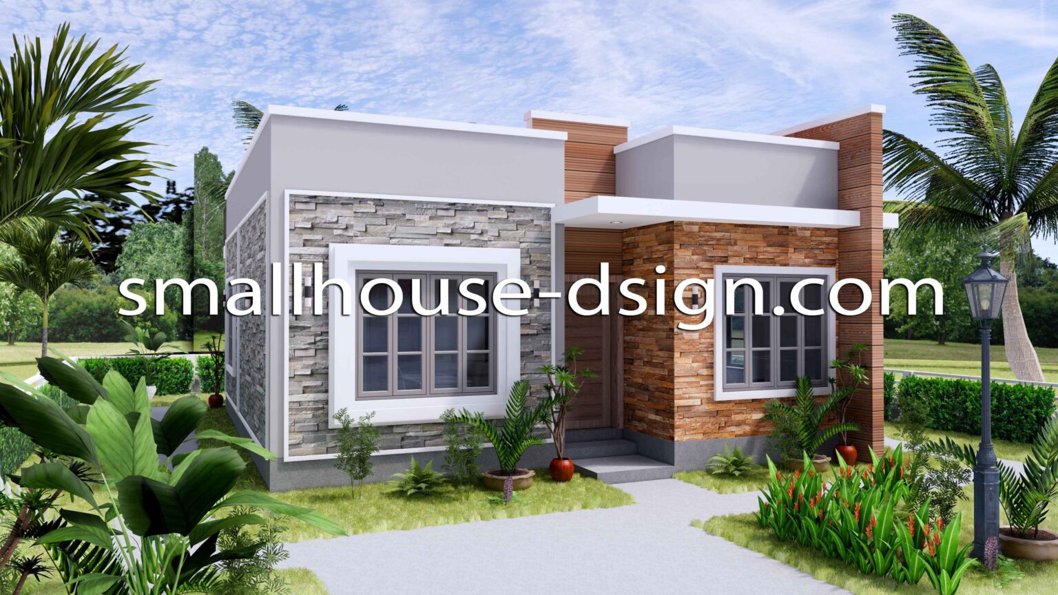 Small House Design 8x9 with 2 Bedrooms - Small House Design Plan