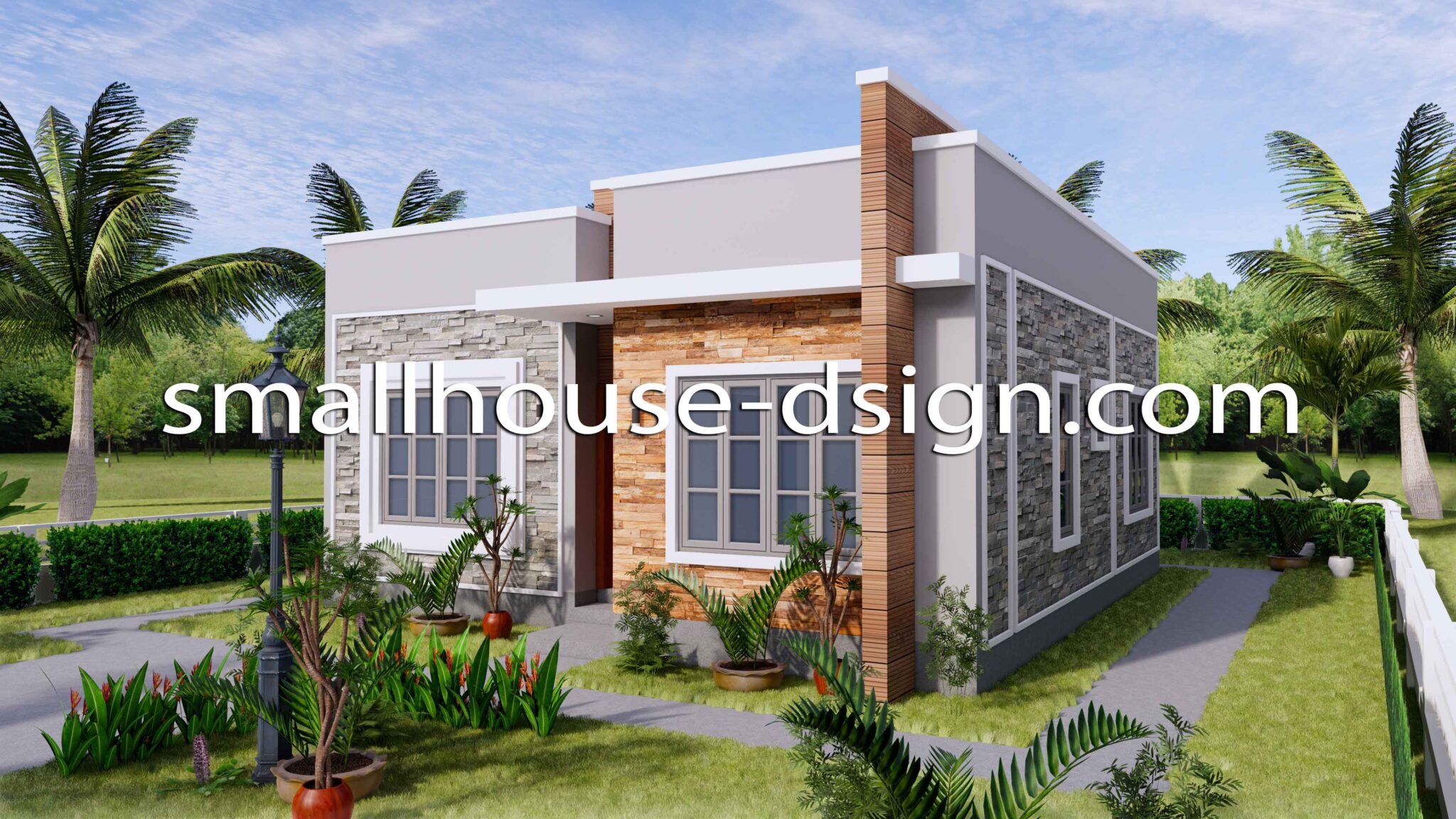 Small House Design 8x9 with 2 Bedrooms - Small House Design Plan
