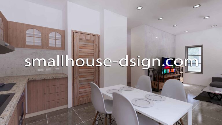 Small House Design 8x9 with 2 Bedrooms - Small House Design Plan