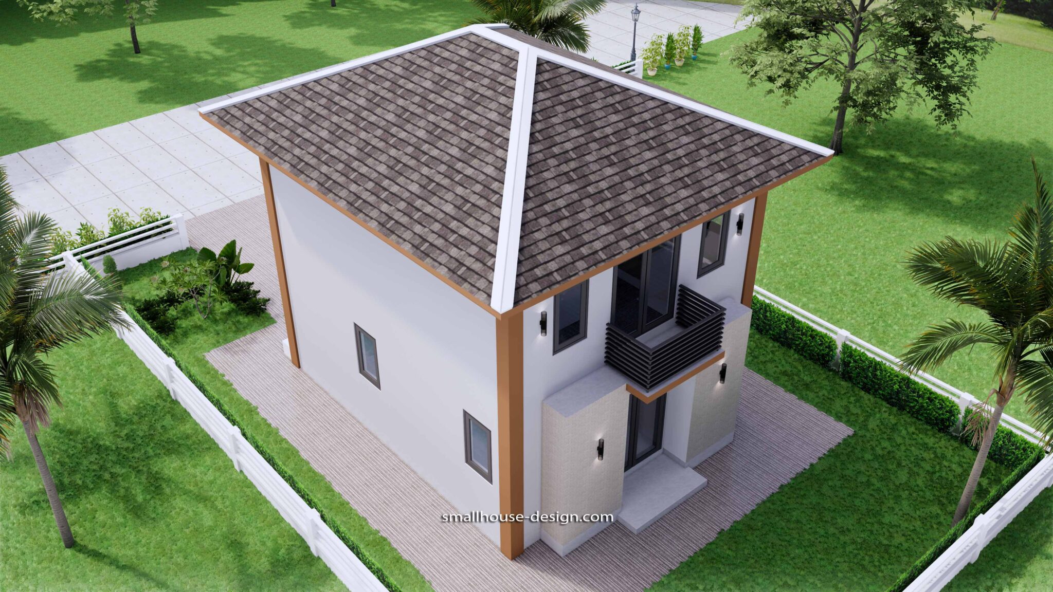 Small House Design 6x7.5 Meters 45 sqm 2 Beds - Small House Design Plan