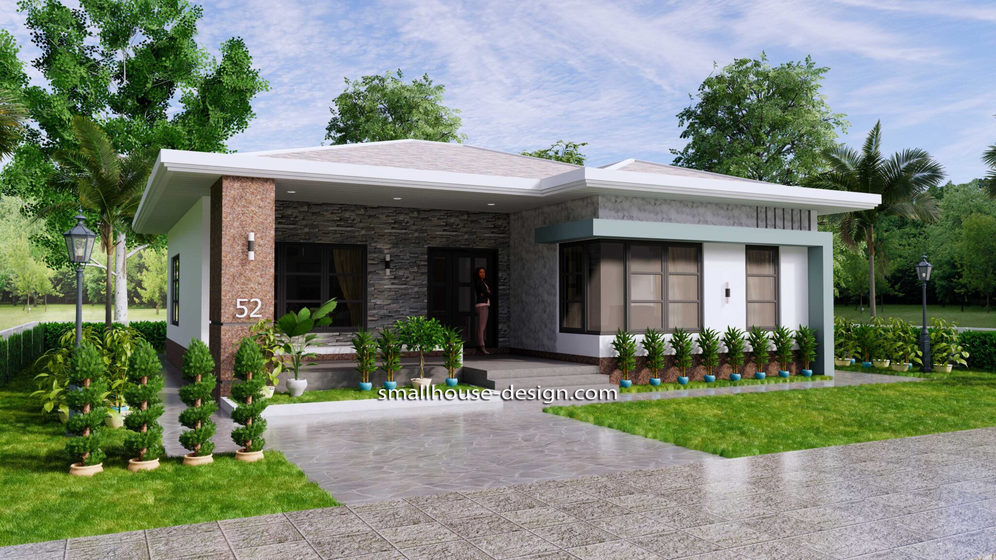 House Design Plans 12x12 Pdf Plans 2 Beds - Small House Design Plan