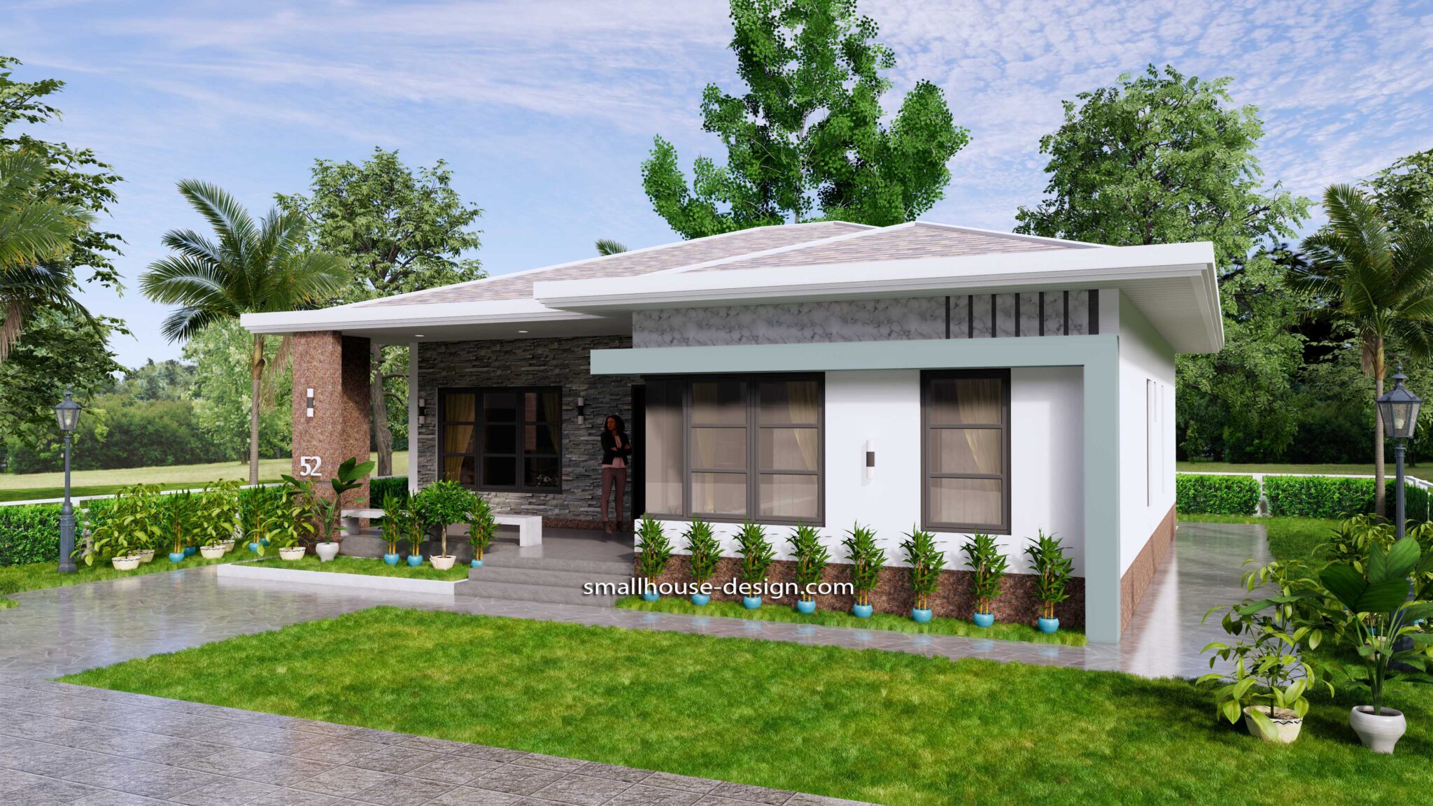 House Design Plans 12x12 Pdf Plans 2 Beds - Small House Design Plan