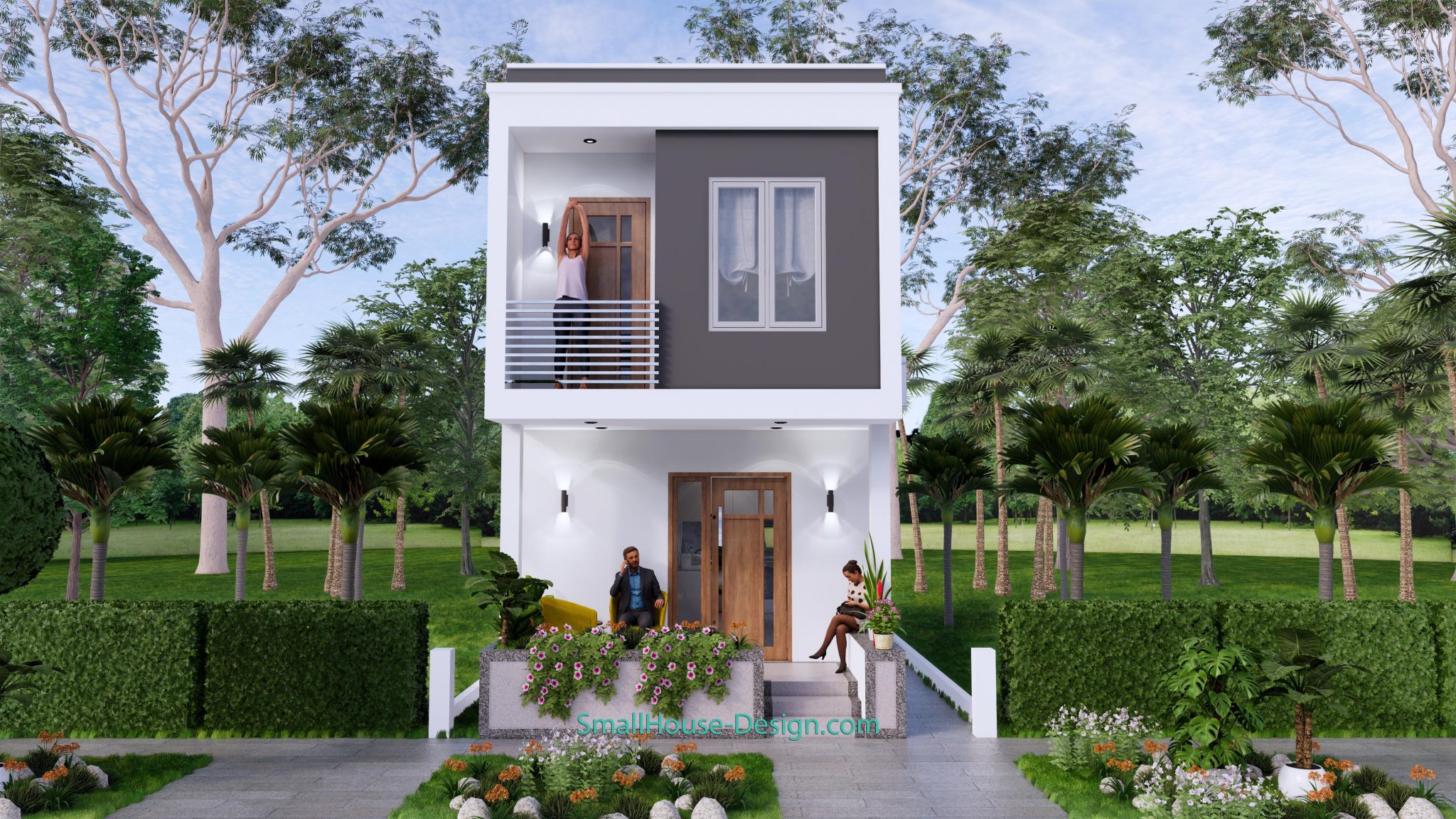 Small House Plan 4x7 M 13x23 Feet 2 Beds PDF Plan - Small House Design Plan