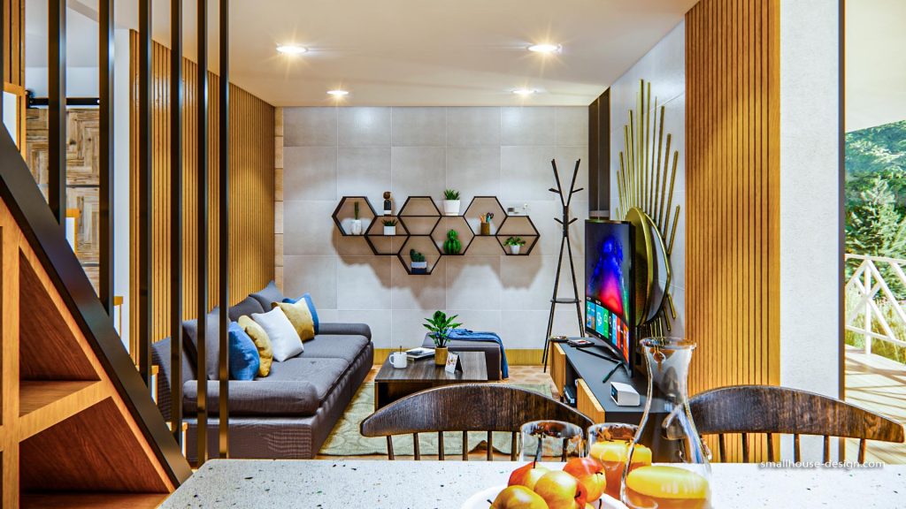 46x30 Small House Plan 14x9 Meter 3 Beds - Small House Design Plan