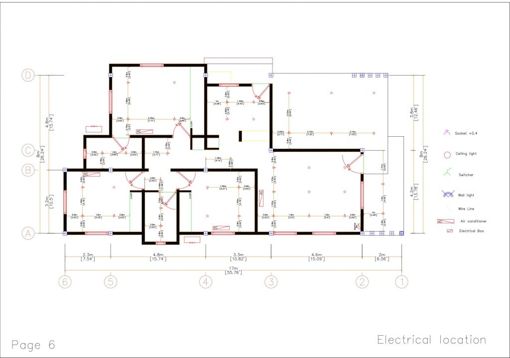 Small House Plans 27x56 Feet 8x17 Meter 3 Beds - Small House Design Plan