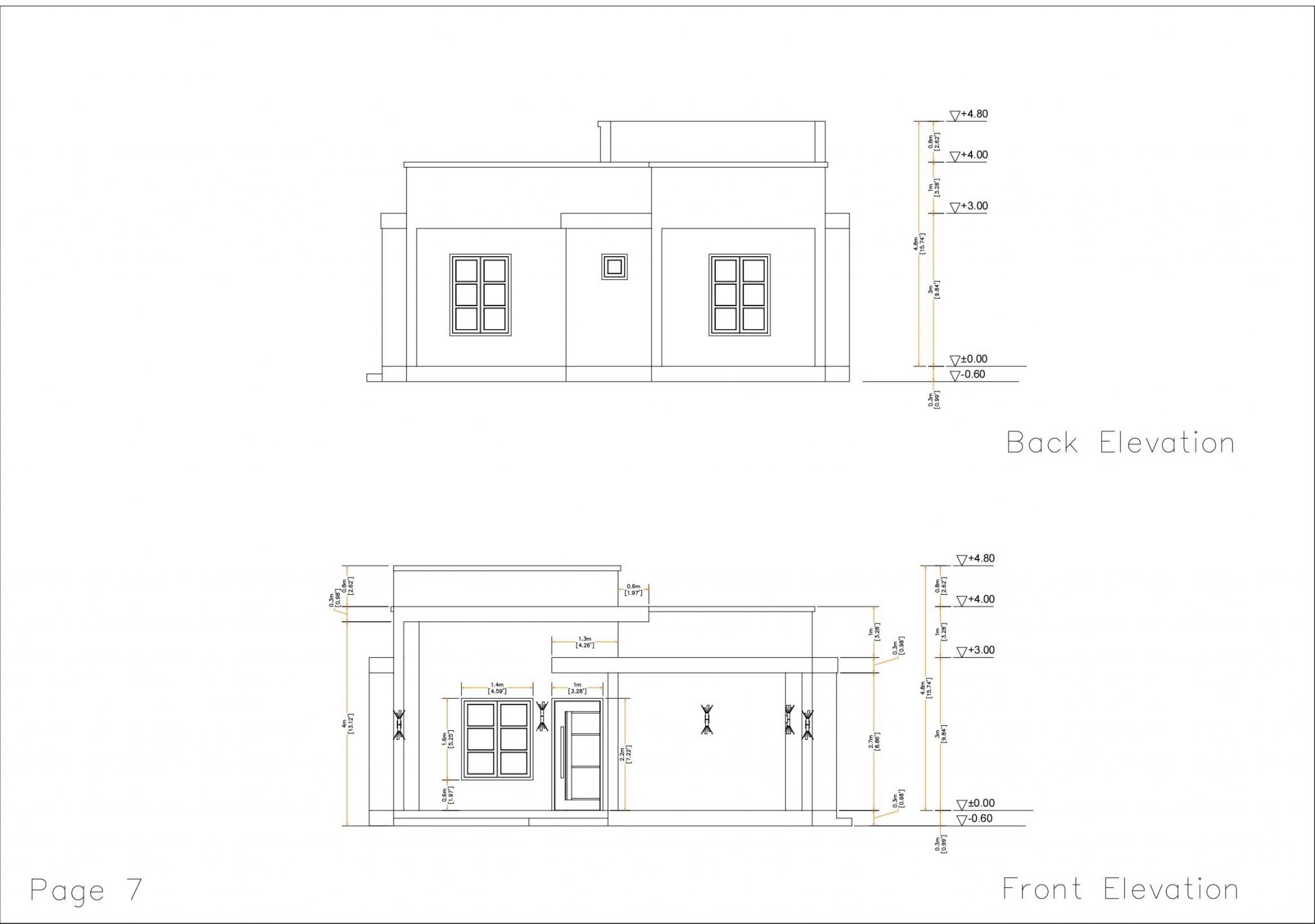 Small House Plans 27x56 Feet 8x17 Meter 3 Beds - Small House Design Plan