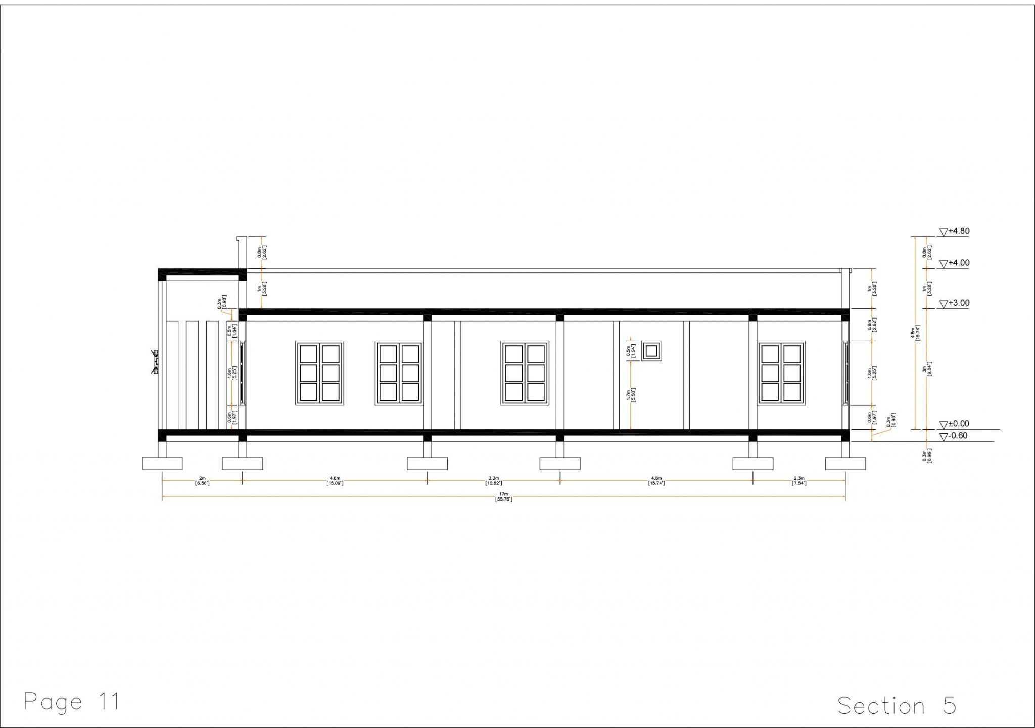 Small House Plans 27x56 Feet 8x17 Meter 3 Beds - Small House Design Plan