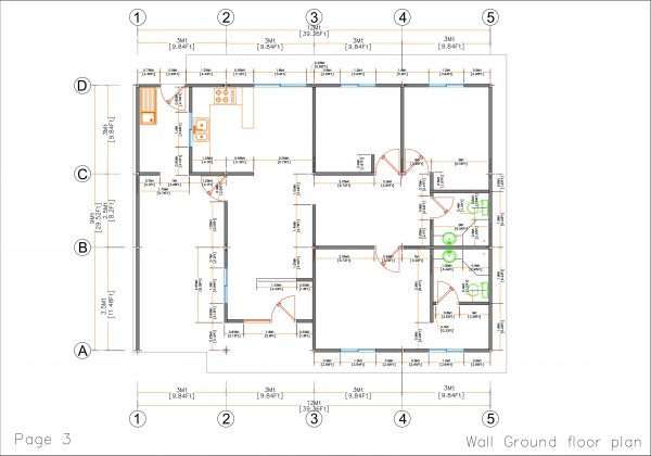 40x30 House Plan Detailing PDF - Small House Design Plan