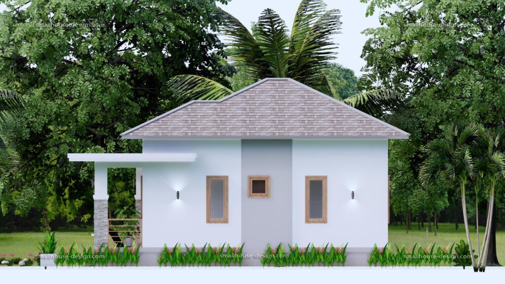 30x30 Custom House Plan 9x9 Meter 3 Beds 2 Baths Hip Roof - Small House Design Plan